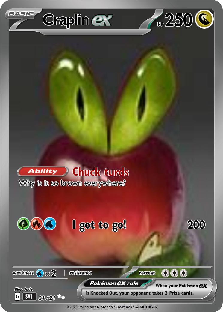 Craplin - JUDETHEWEINER | Pokécardmaker.net