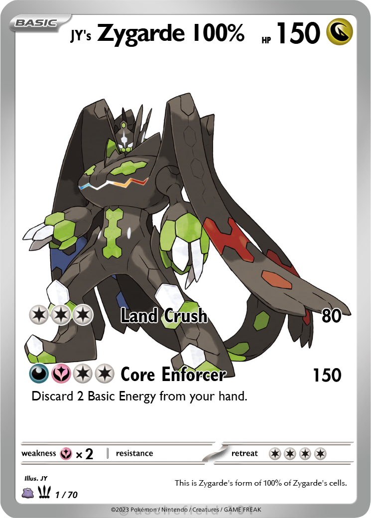 Zygarde 100% - JYgengar | Pokécardmaker.net