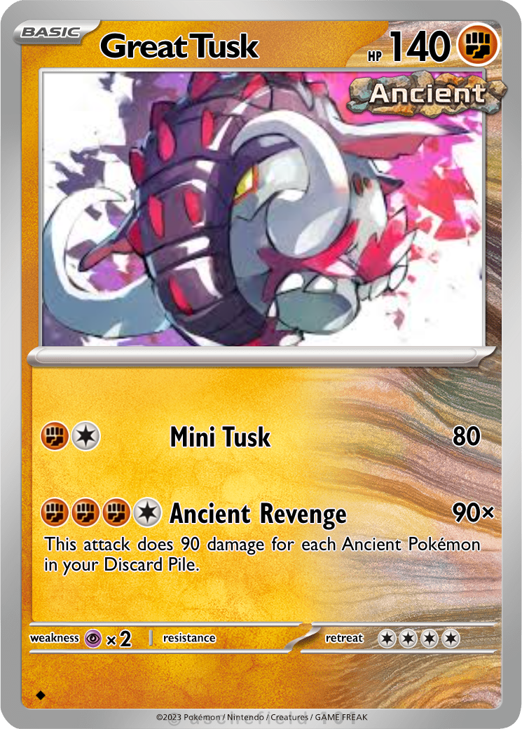 Great Tusk - JellyJester | Pokécardmaker.net