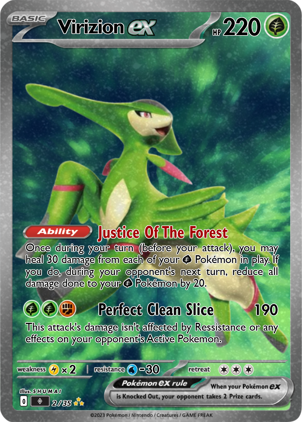 Virizion - Jester_Ball | Pokécardmaker.net