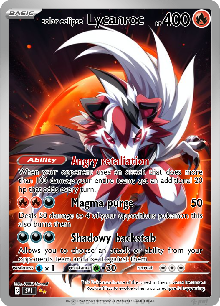 Lycanroc - JimJam | Pokécardmaker.net