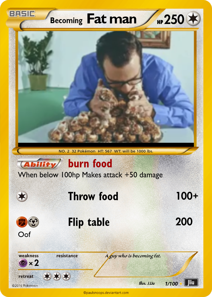 Fat man - Jliu | Pokécardmaker.net