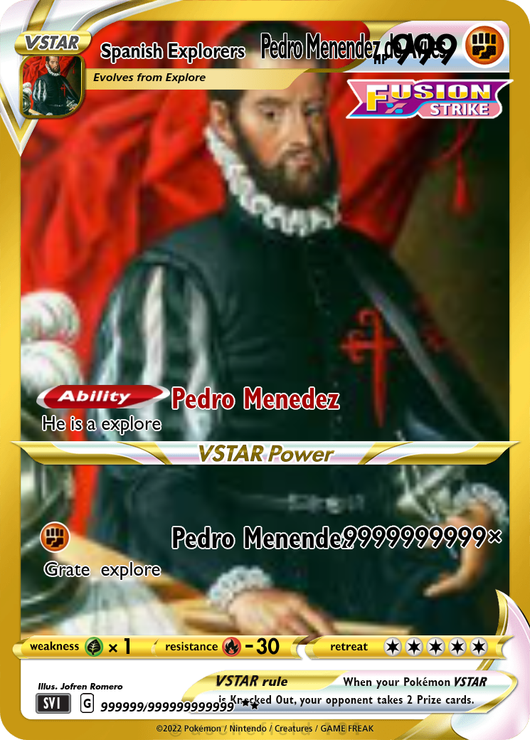 Pedro Menendez de Aviles - Jofren_Romero1 | Pokécardmaker.net