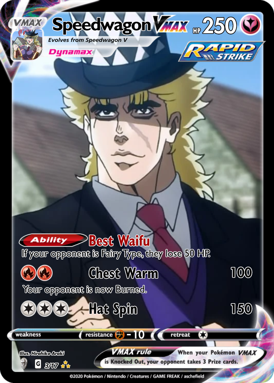 Speedwagon - JojoDex | Pokécardmaker.net