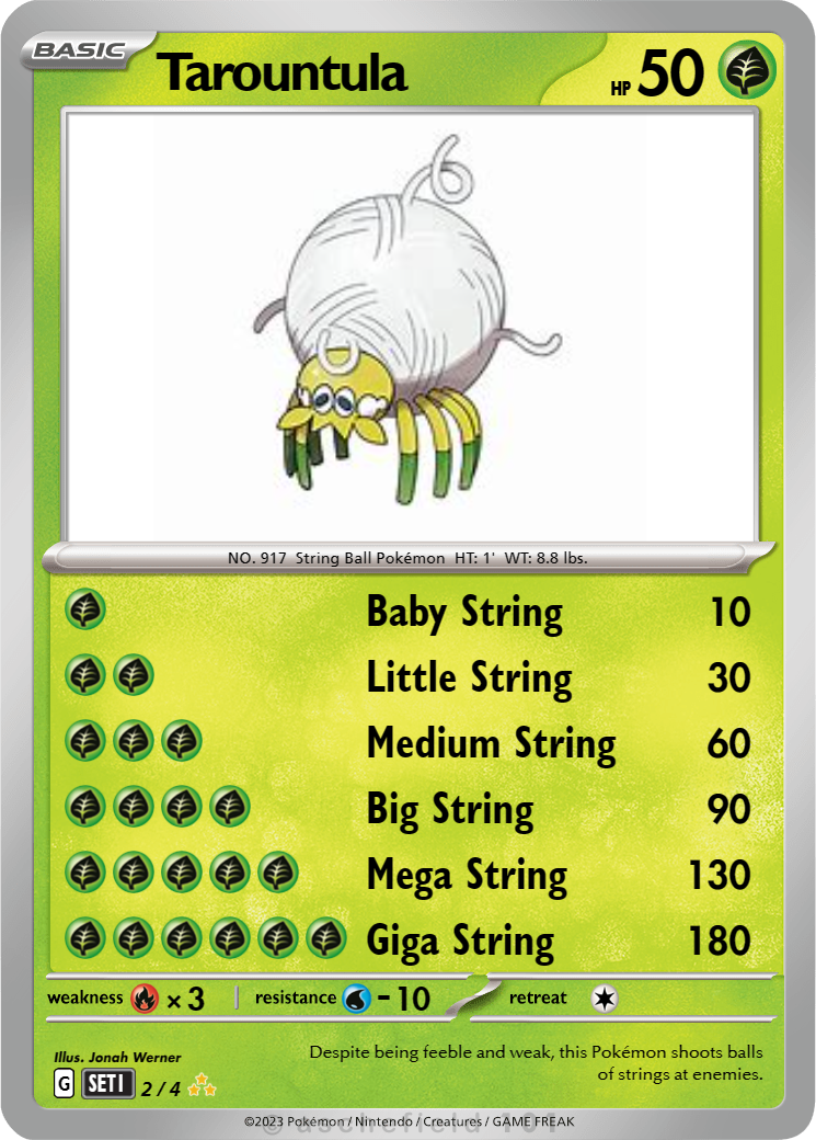 Tarountula - Jonah_Werner | Pokécardmaker.net