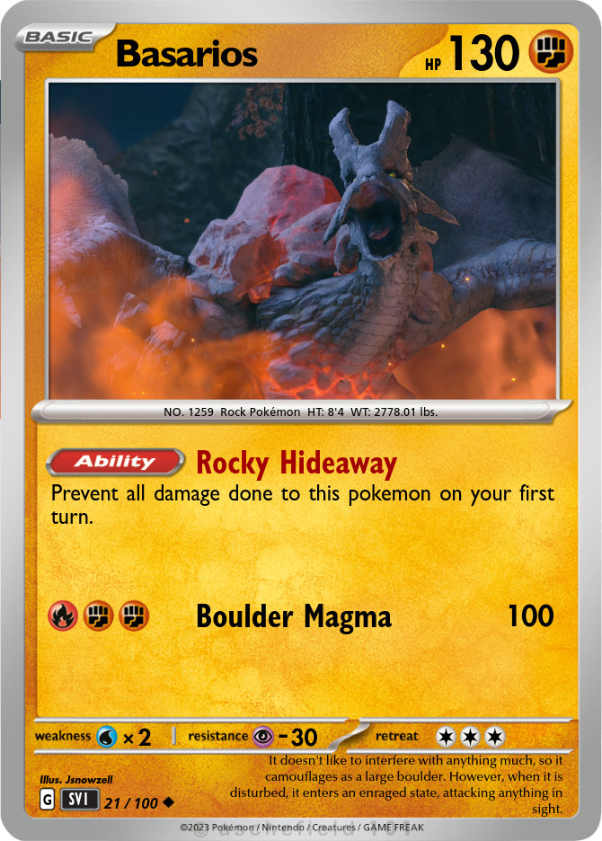 Basarios - Judahsaurus388 | Pokécardmaker.net
