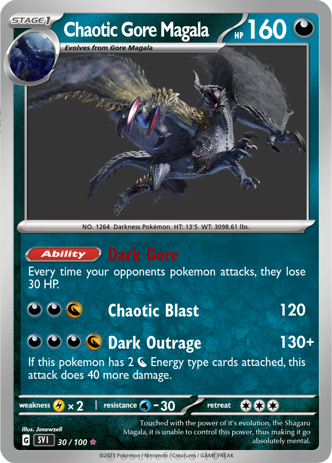 Chaotic Gore Magala - Judahsaurus388 | Pokécardmaker.net