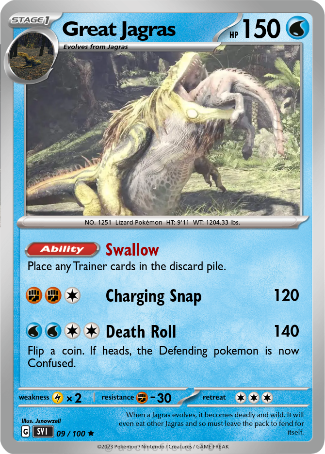 Great Jagras - Judahsaurus388 | Pokécardmaker.net
