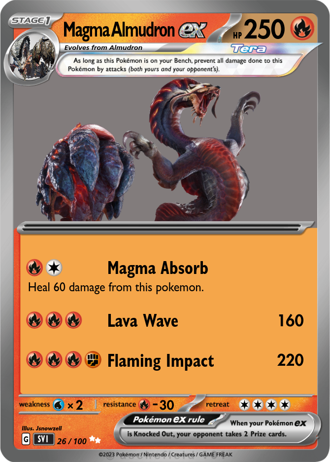 Magma Almudron - Judahsaurus388 | Pokécardmaker.net