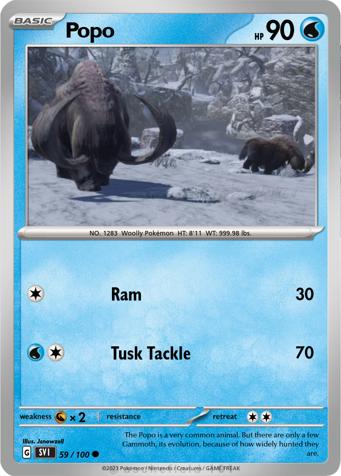 Popo - Judahsaurus388 | Pokécardmaker.net
