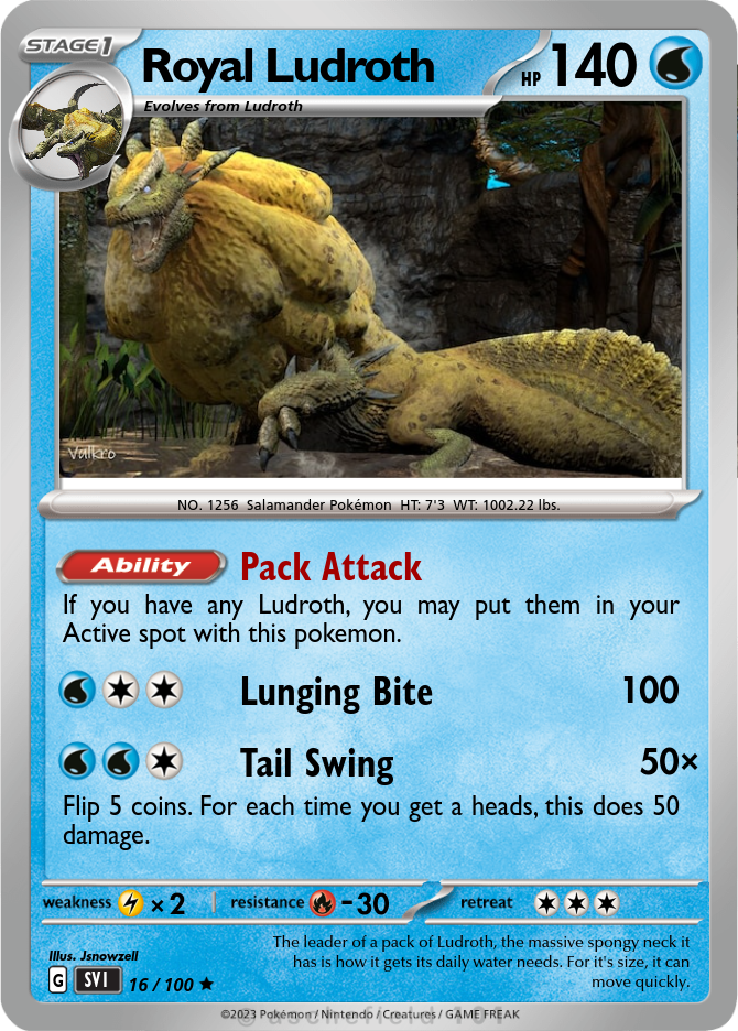 Royal Ludroth - Judahsaurus388 | Pokécardmaker.net