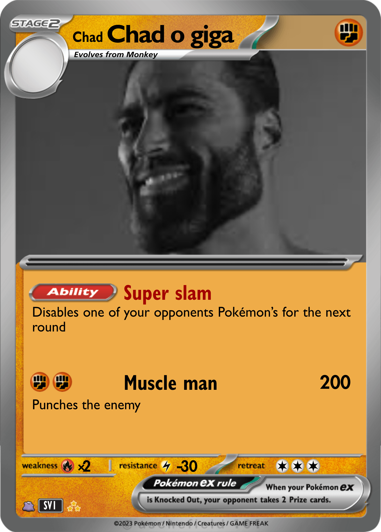 Chad o giga - Jujuboy | Pokécardmaker.net