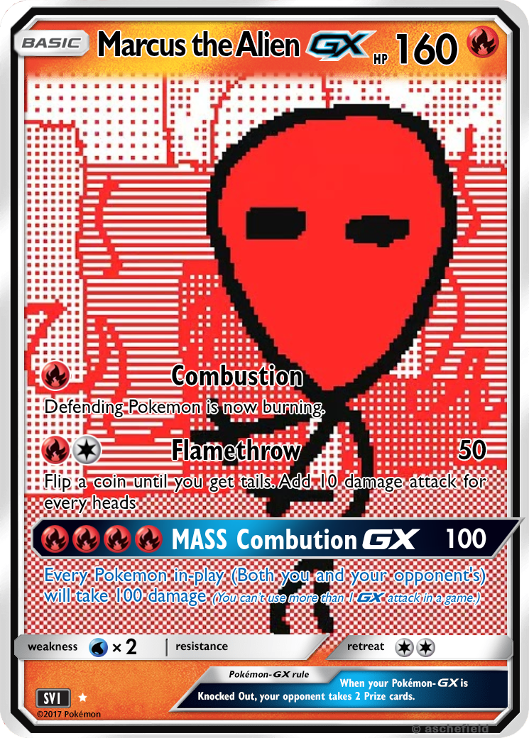 Marcus the Alien - JustChillin | Pokécardmaker.net