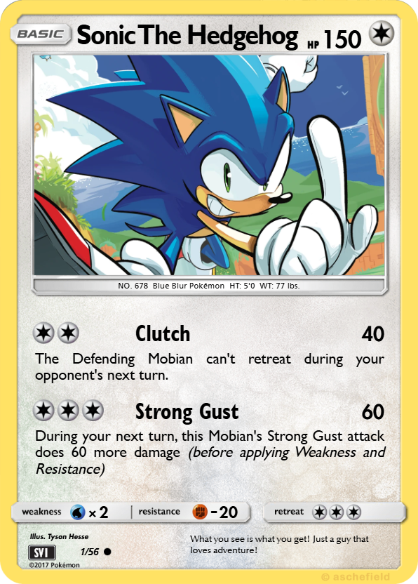 Sonic The Hedgehog - KH0NJ1N | Pokécardmaker.net