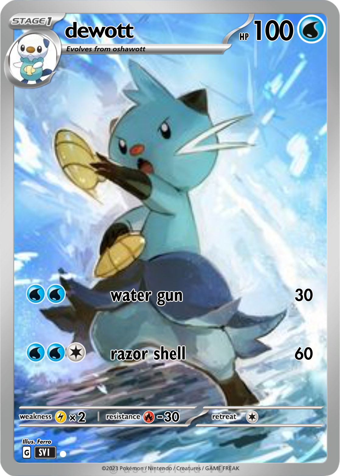 dewott - Kagetrain | Pokécardmaker.net