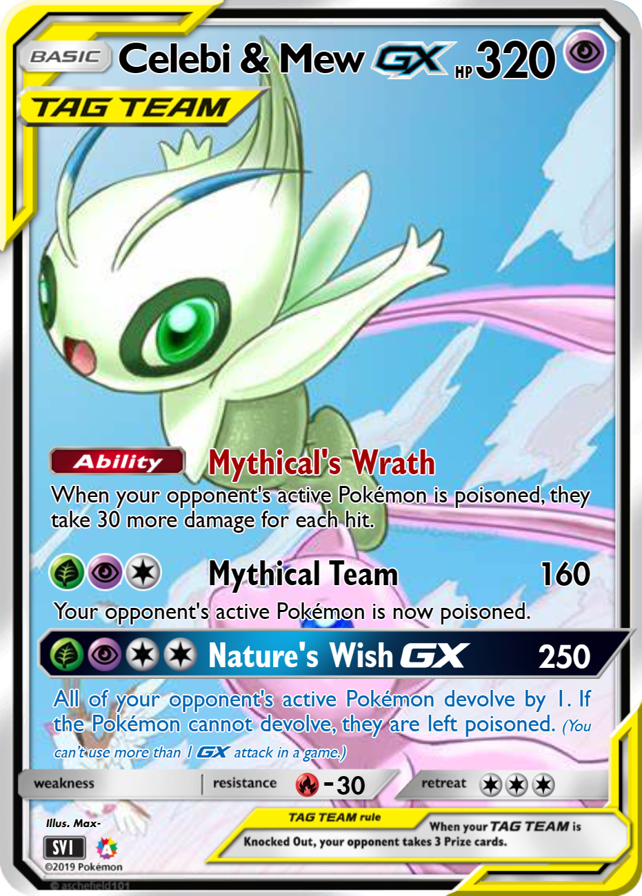 Celebi & Mew - Kaithepikachu | Pokécardmaker.net
