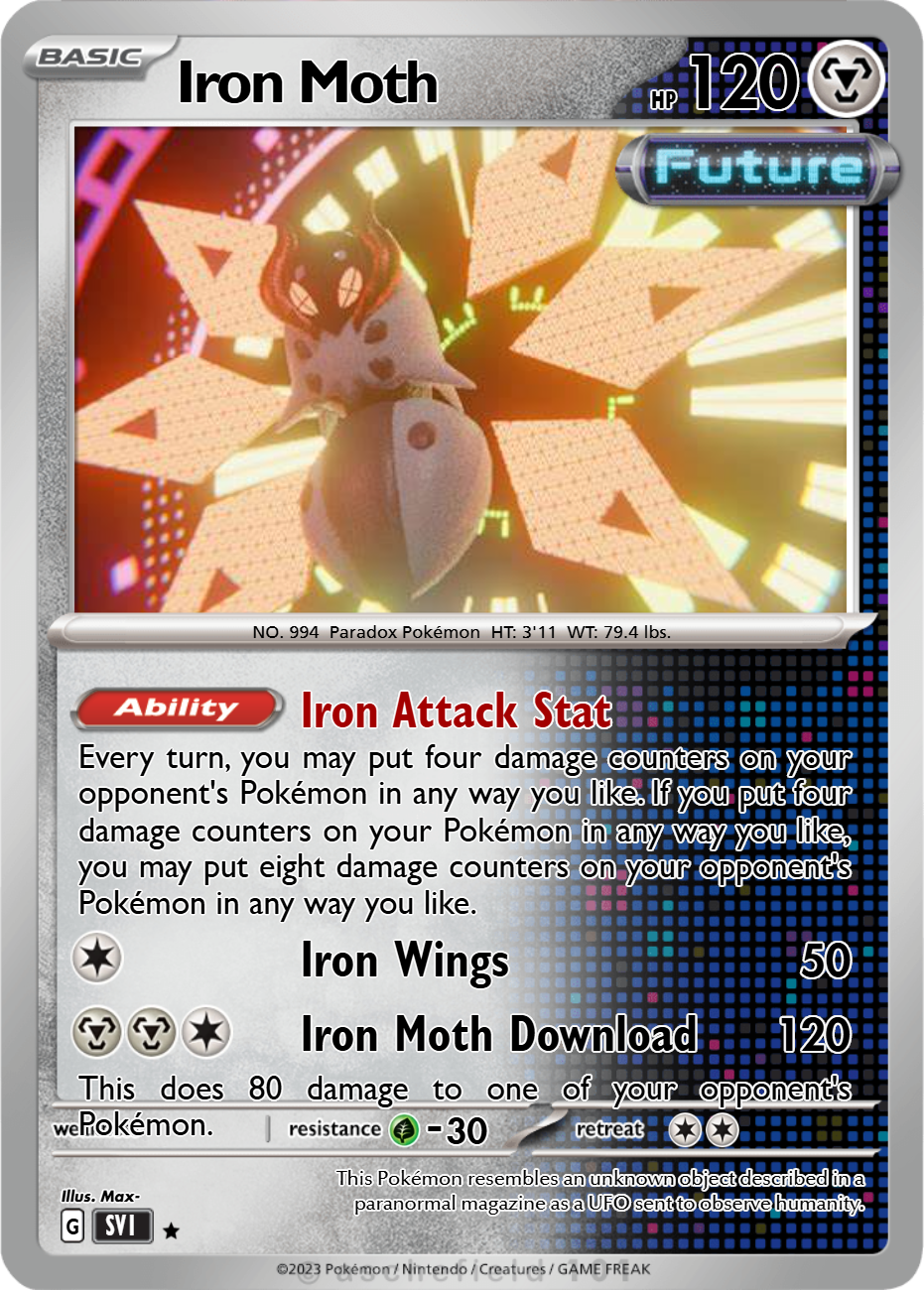 Iron Moth - Kaithepikachu | Pokécardmaker.net