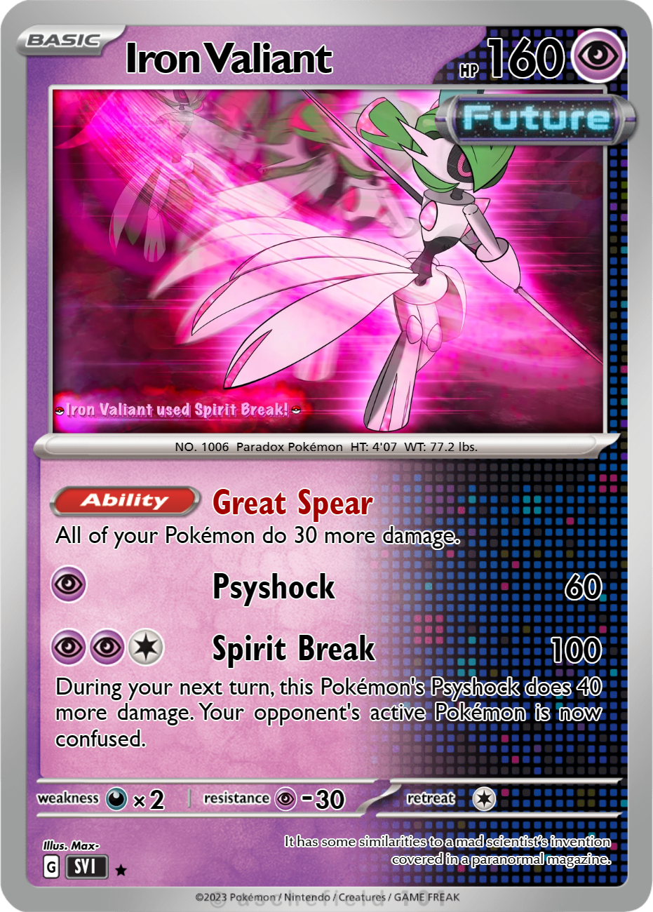 Iron Valiant - Kaithepikachu | Pokécardmaker.net