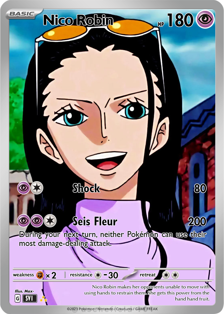 Nico Robin - Kaithepikachu | Pokécardmaker.net