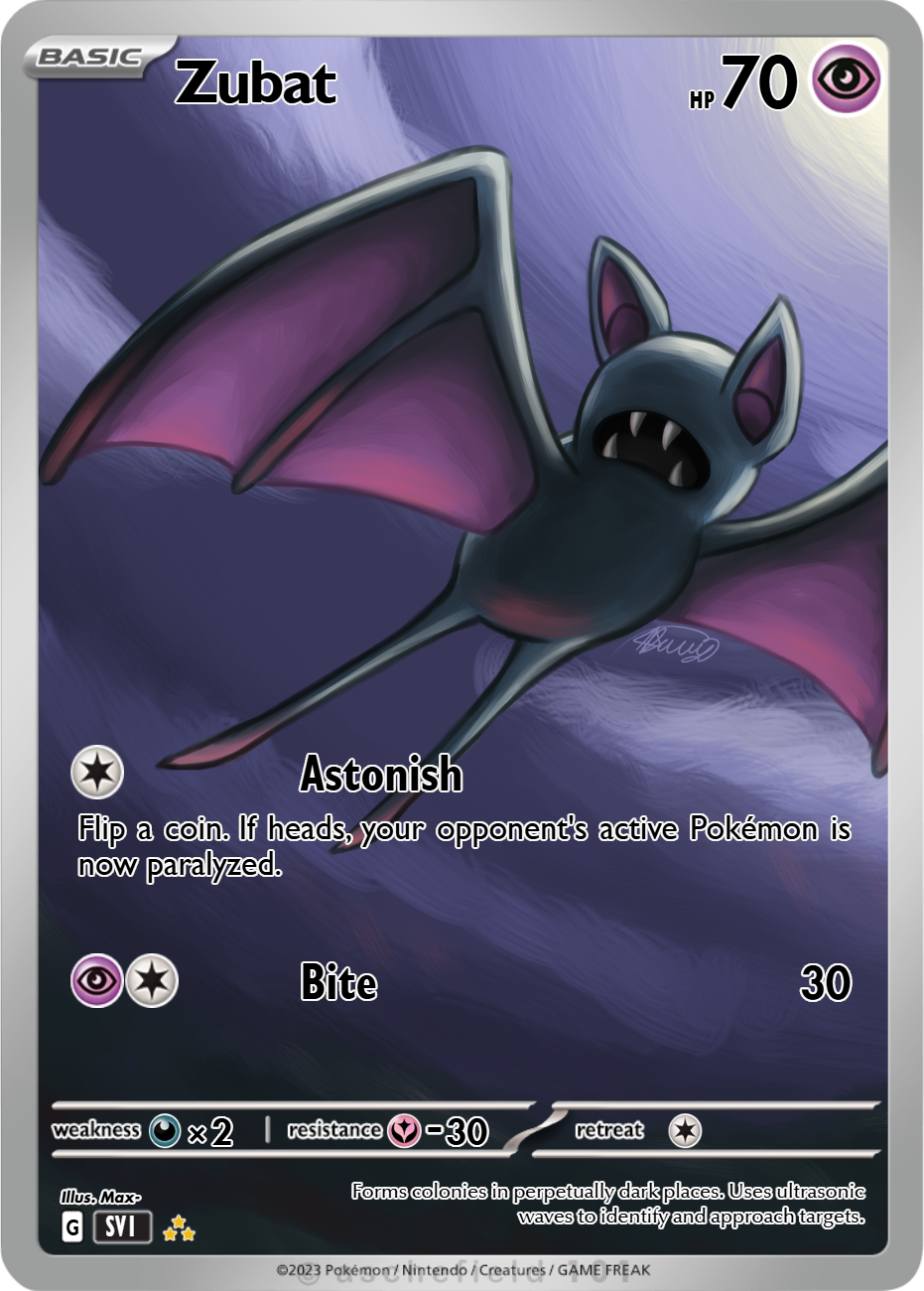 Zubat - Kaithepikachu | Pokécardmaker.net