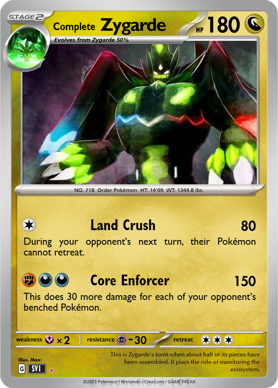 Zygarde - Kaithepikachu | Pokécardmaker.net