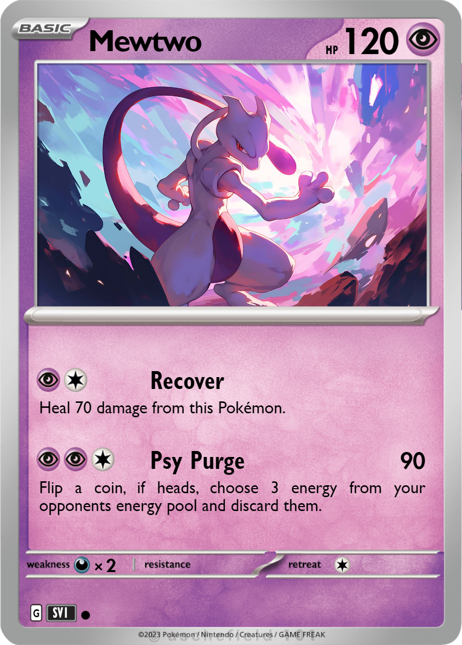 Mewtwo - KalWhite | Pokécardmaker.net