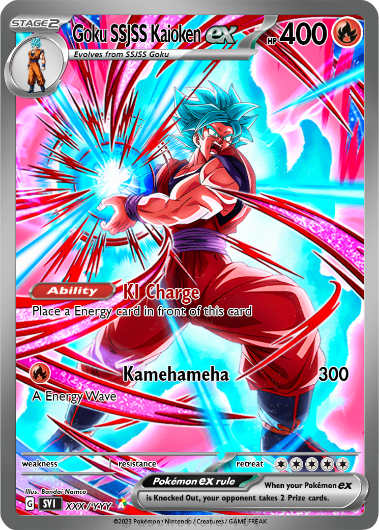 Goku SSJSS Kaioken - Kameki | Pokécardmaker.net