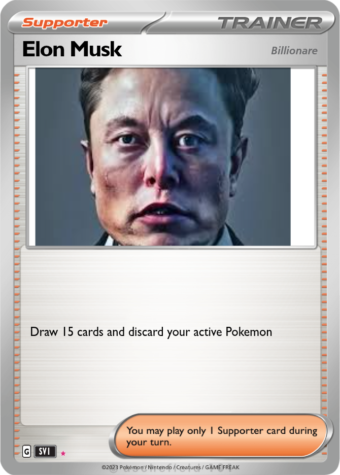 Elon Musk - KangaskhanLover | Pokécardmaker.net