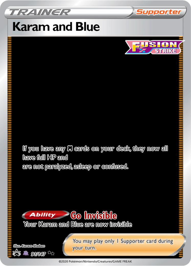 Karam and Blue - Karam | Pokécardmaker.net