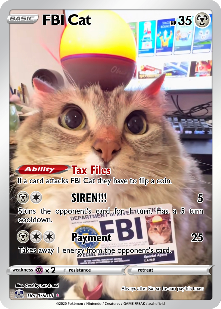 FBI Cat - Katter | Pokécardmaker.net