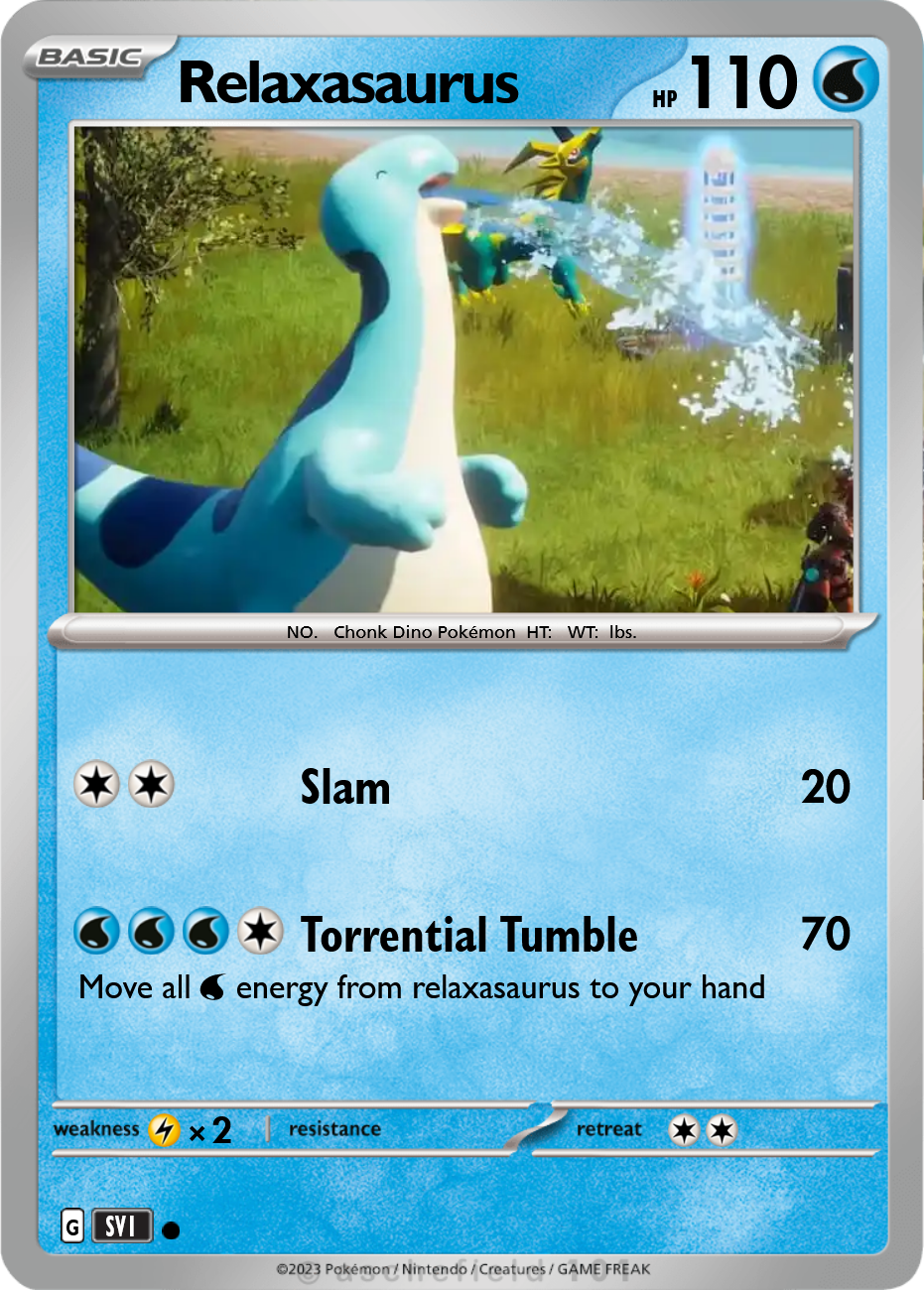 Relaxasaurus - Keinjrr | Pokécardmaker.net