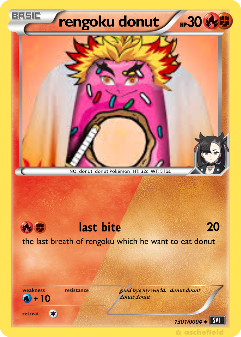 rengoku donut - Kifth | Pokécardmaker.net