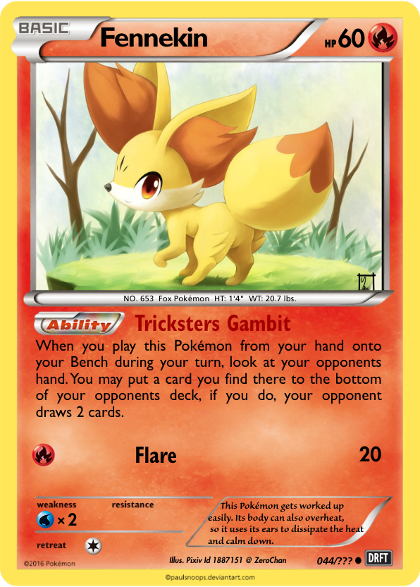 Fennekin - KingKal | Pokécardmaker.net