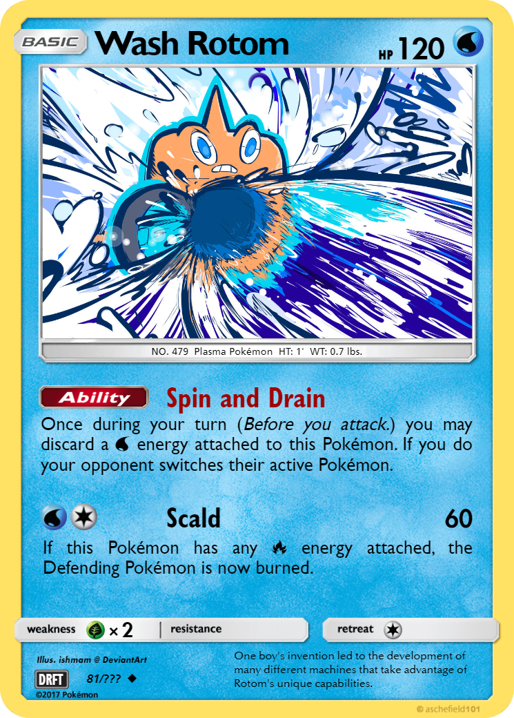 Wash Rotom - KingKal | Pokécardmaker.net