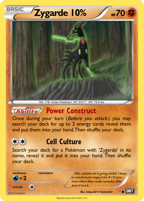 Zygarde 10% - KingKal | Pokécardmaker.net