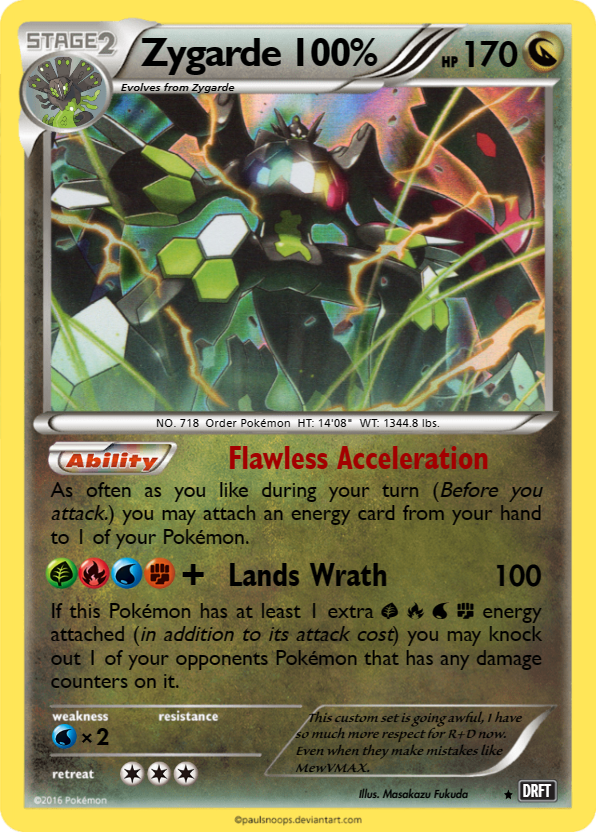 Zygarde 100% - KingKal | Pokécardmaker.net