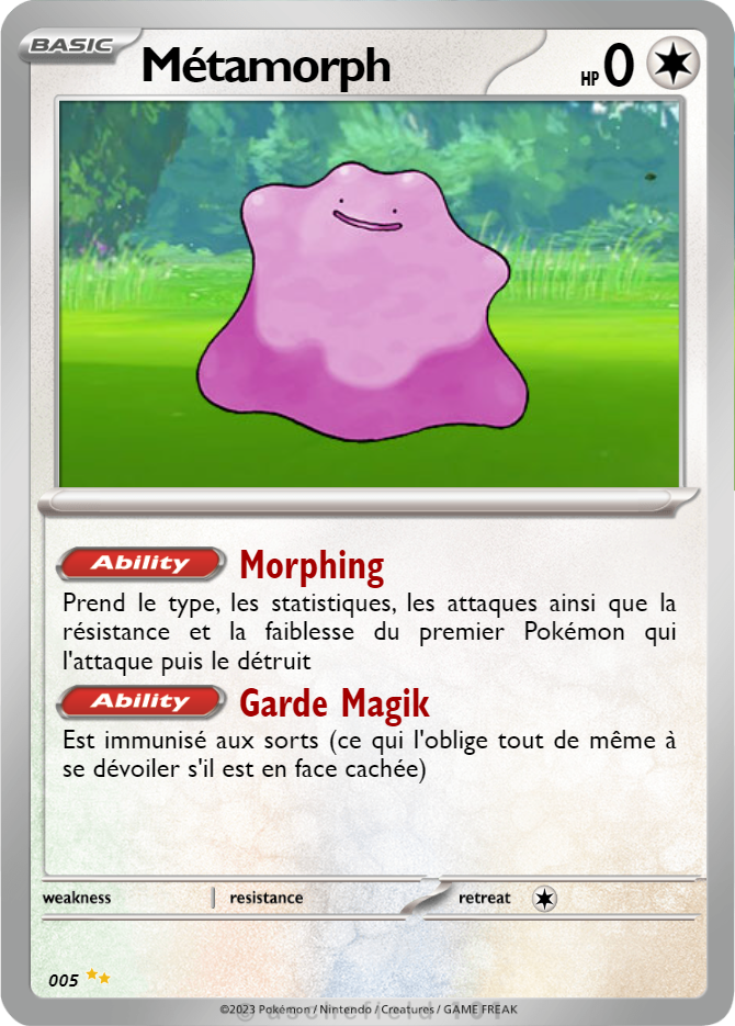 Métamorph - Kojito | Pokécardmaker.net