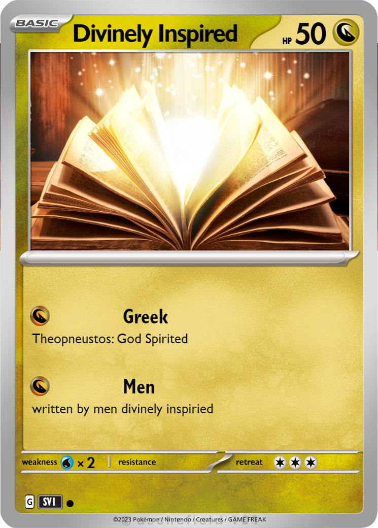 Divinely Inspired - Korbin | Pokécardmaker.net