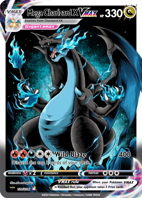 Mega Charizard X - KranzyX | Pokécardmaker.net
