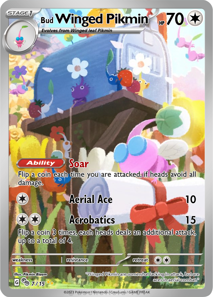 Winged Pikmin - Kremit | Pokécardmaker.net