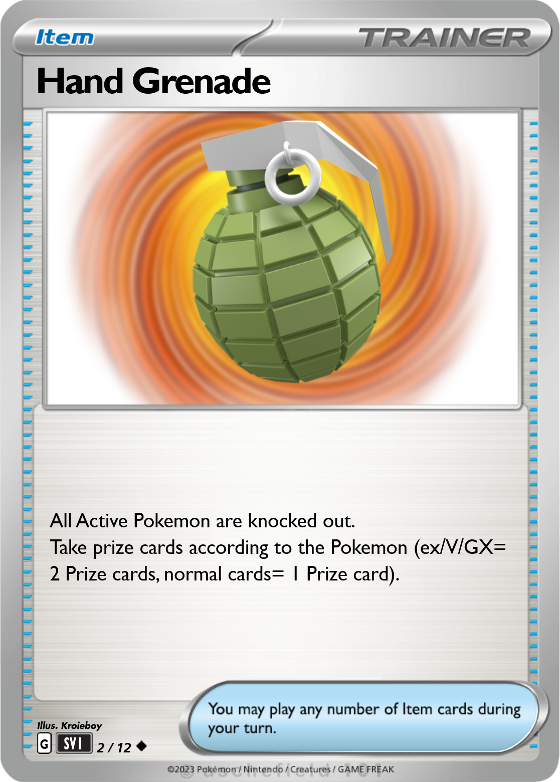 Hand Grenade - Kroieboy | Pokécardmaker.net