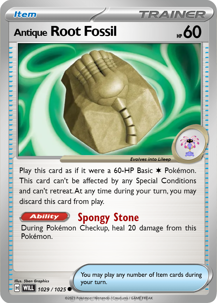 ==Antique== Root Fossil - Krypton1986 | Pokécardmaker.net