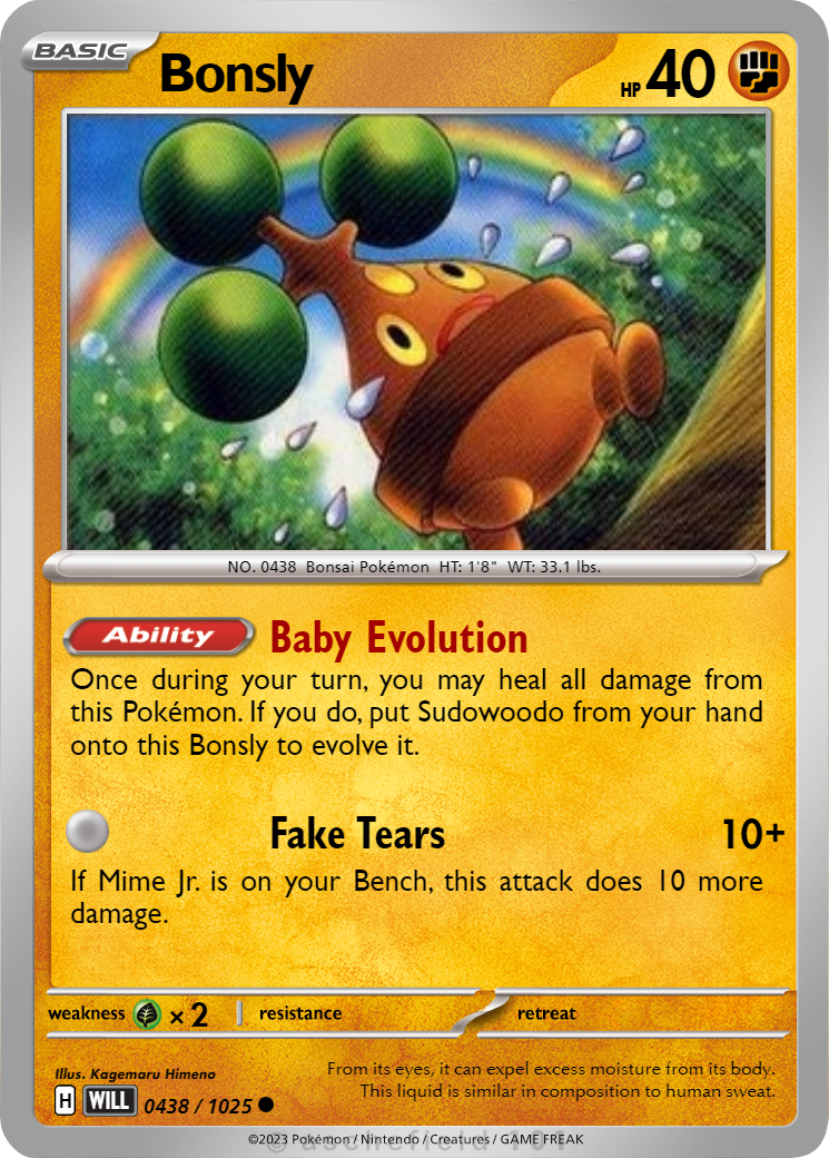 Bonsly - Krypton1986 | Pokécardmaker.net