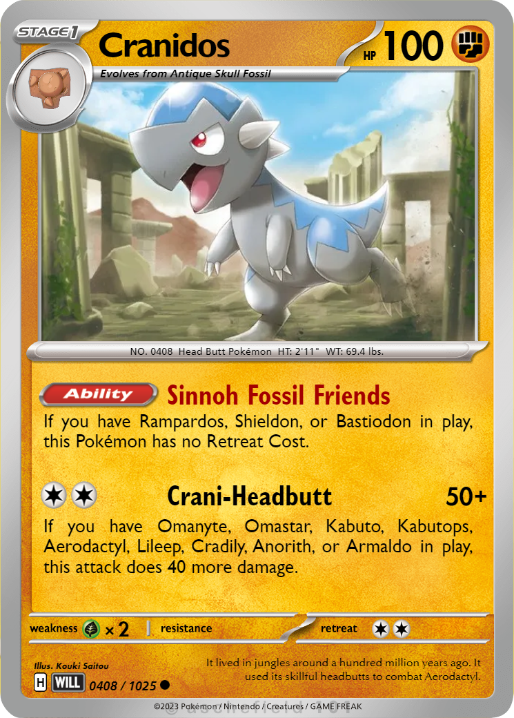 Cranidos - Krypton1986 | Pokécardmaker.net