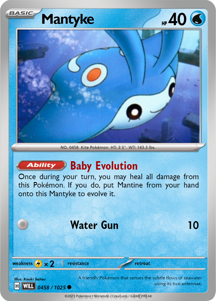 Mantyke - Krypton1986 | Pokécardmaker.net