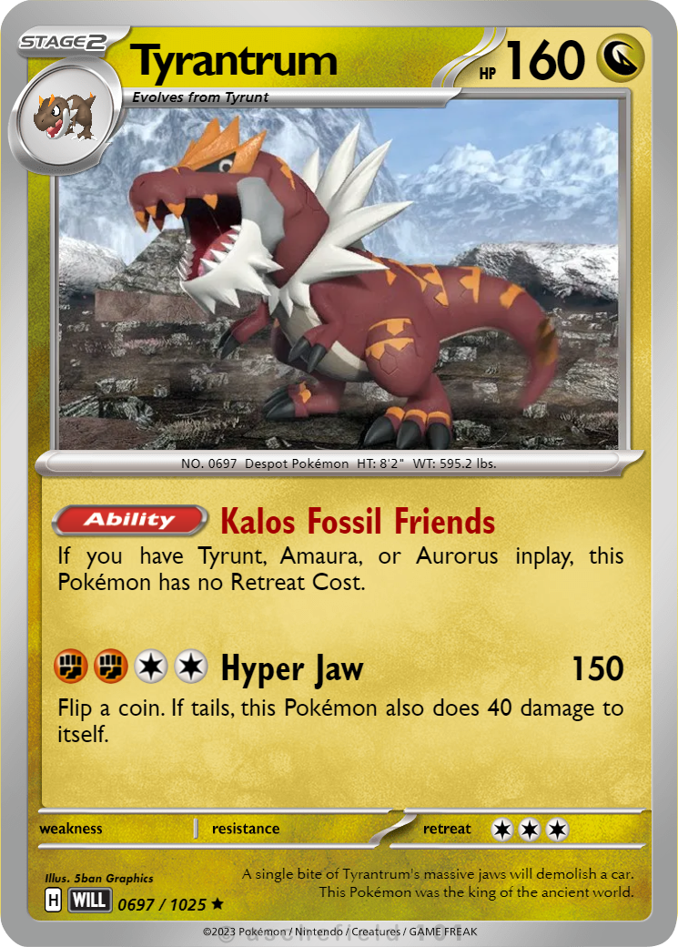 Tyrantrum - Krypton1986 | Pokécardmaker.net