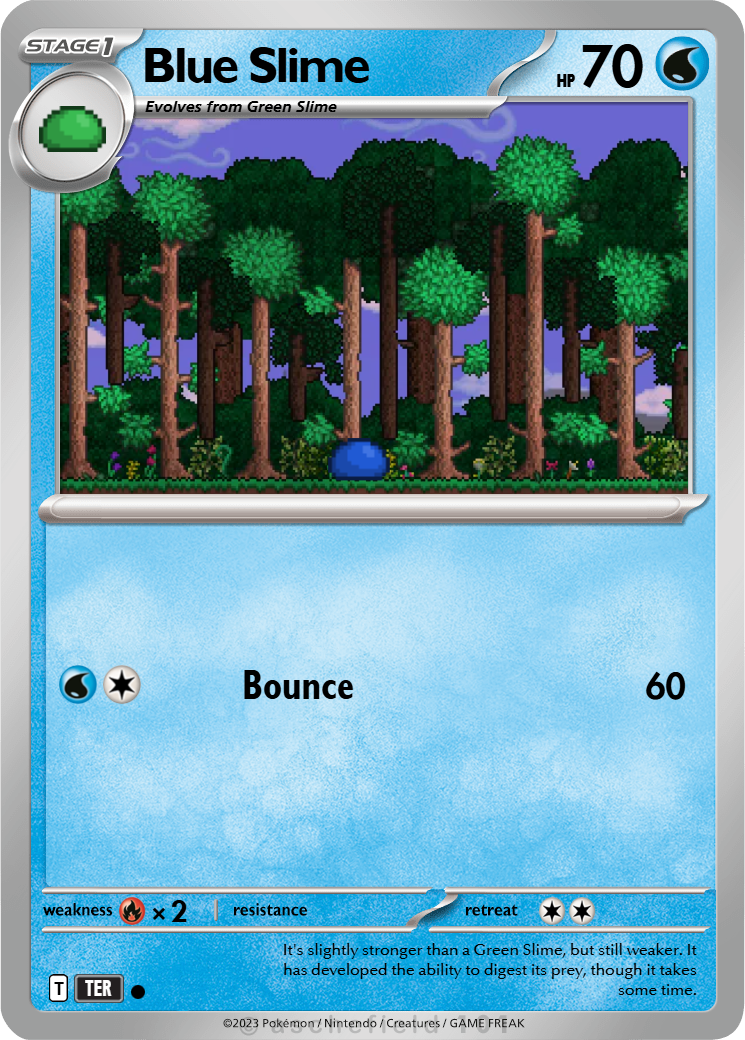 Blue Slime - Kryptonite | Pokécardmaker.net
