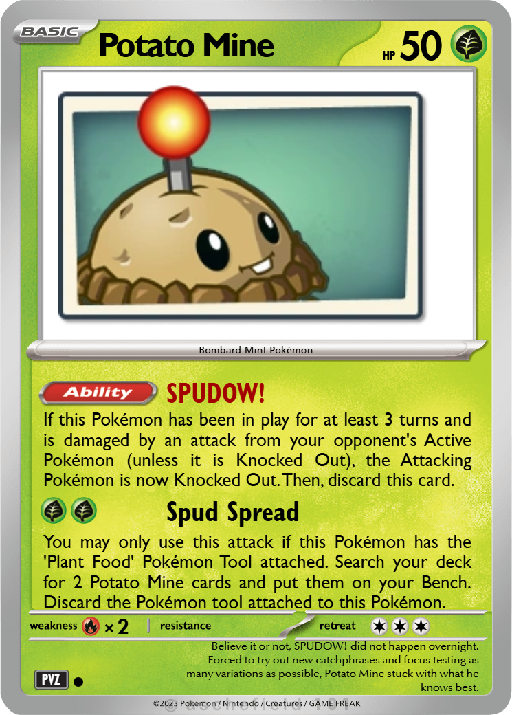 Potato Mine - Kryptonite | Pokécardmaker.net