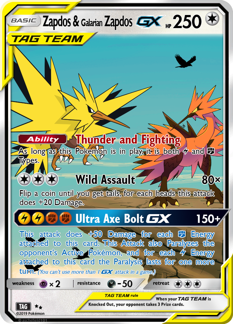 Zapdos & ==Galarian== Zapdos - Kryptonite | Pokécardmaker.net