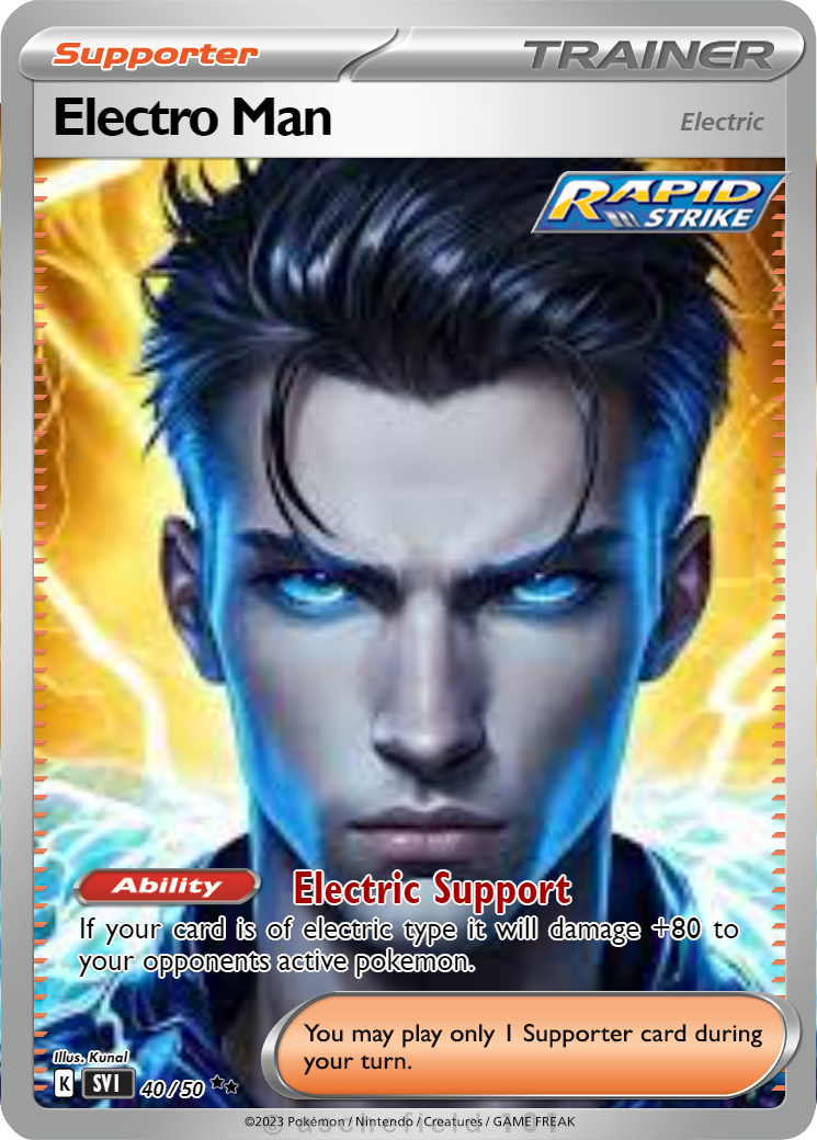 Electro Man - Kunal | Pokécardmaker.net